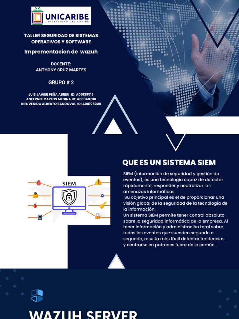 Grupo 2 Implementacion Wazuh | PDF | Software | Ciencias de la Computación