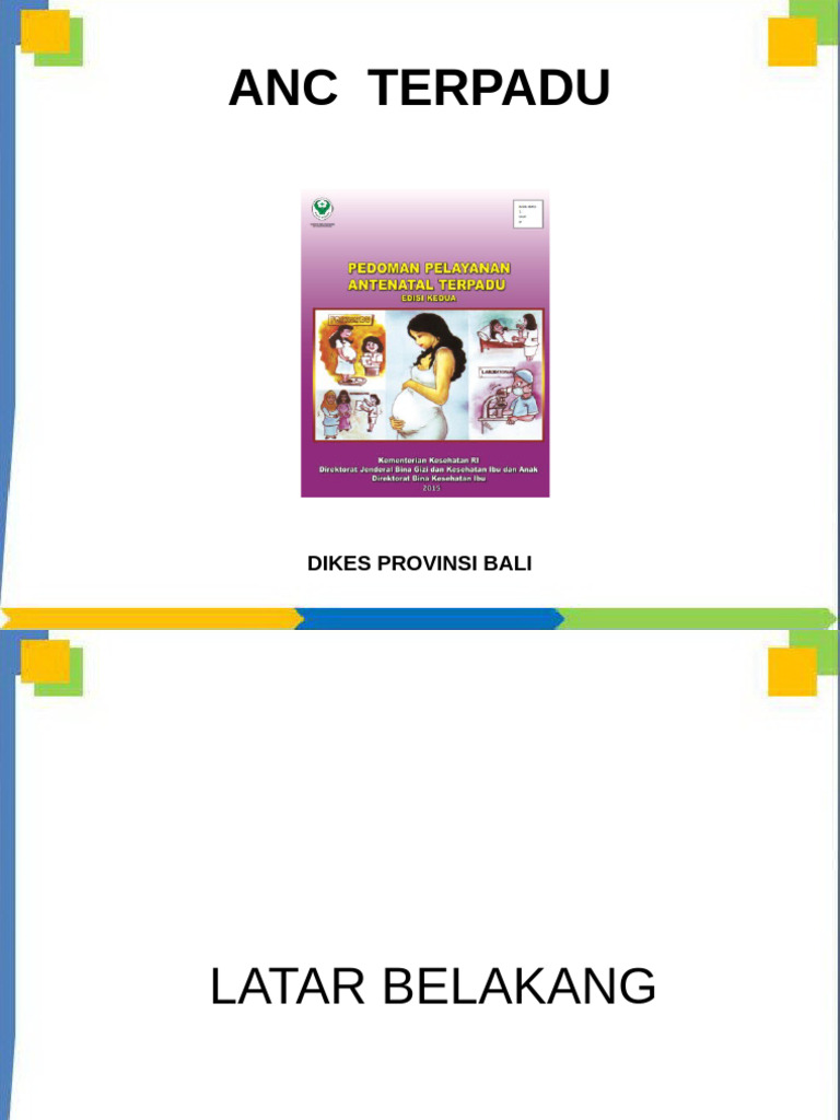 Pengantar Konsep ANC Terpadu 2017 | PDF