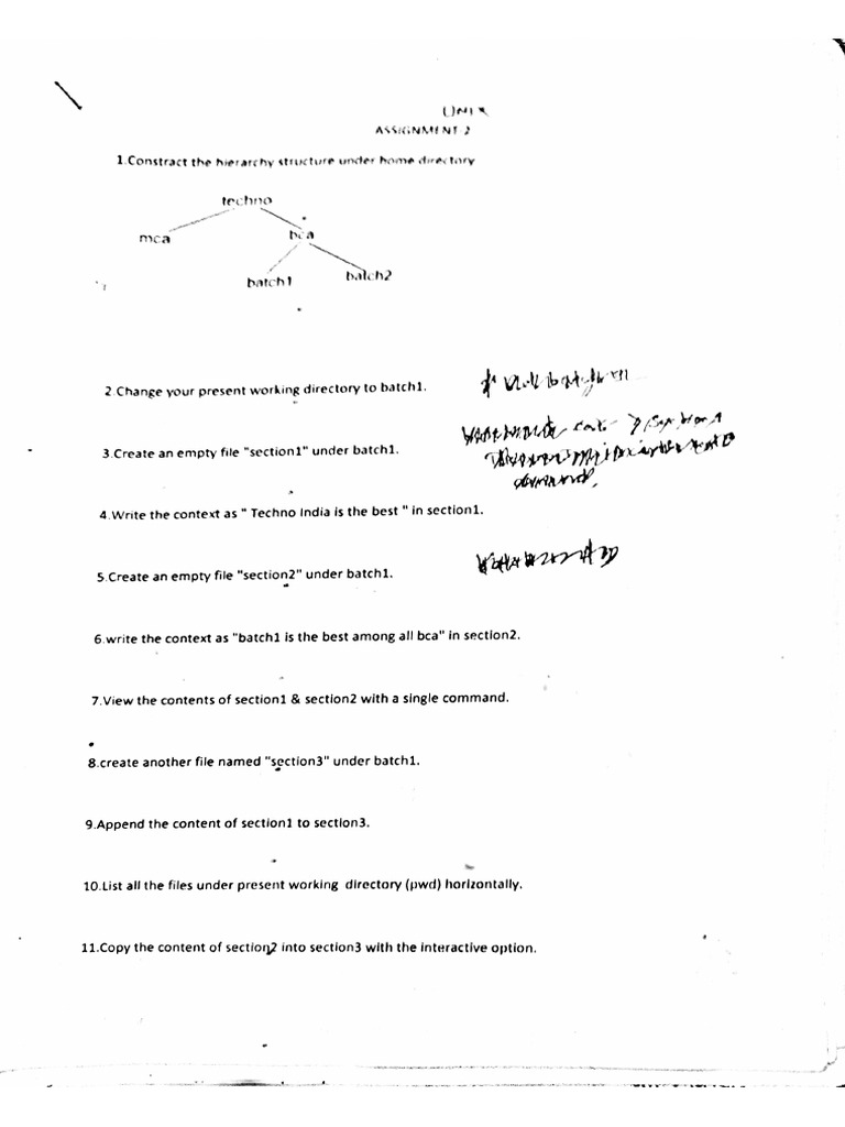 Unix Assignments | PDF