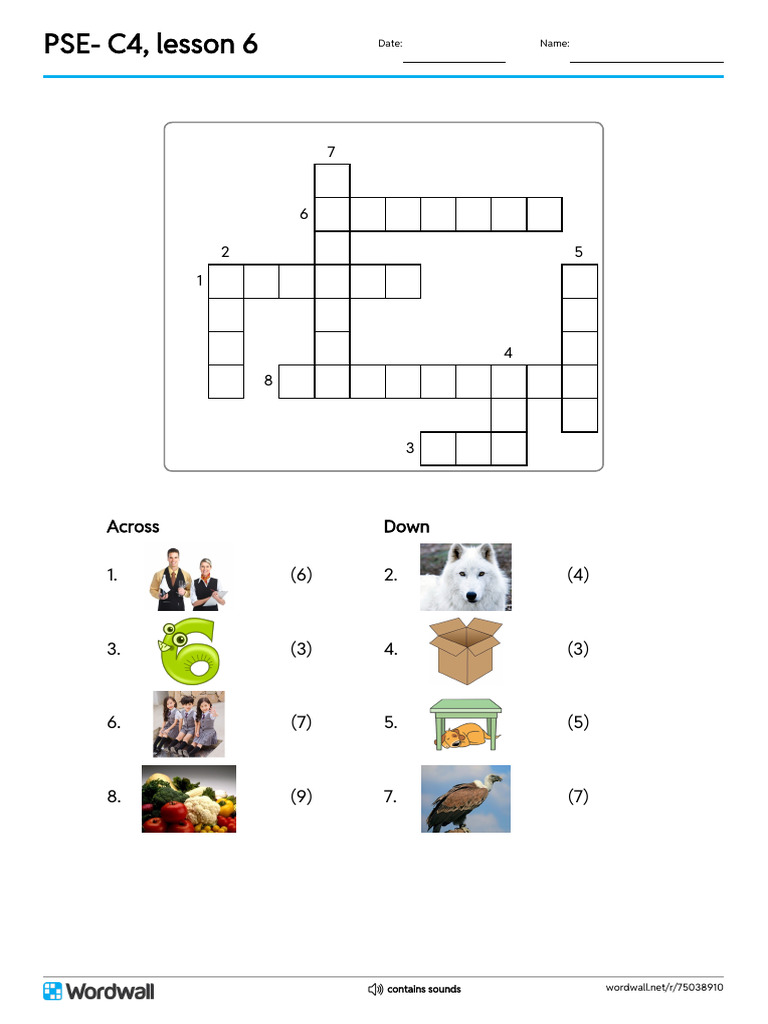 pse-c4-lesson-6-crossword | PDF
