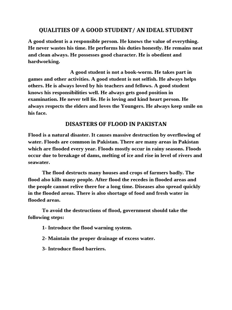 Qualities of A Good Student | PDF