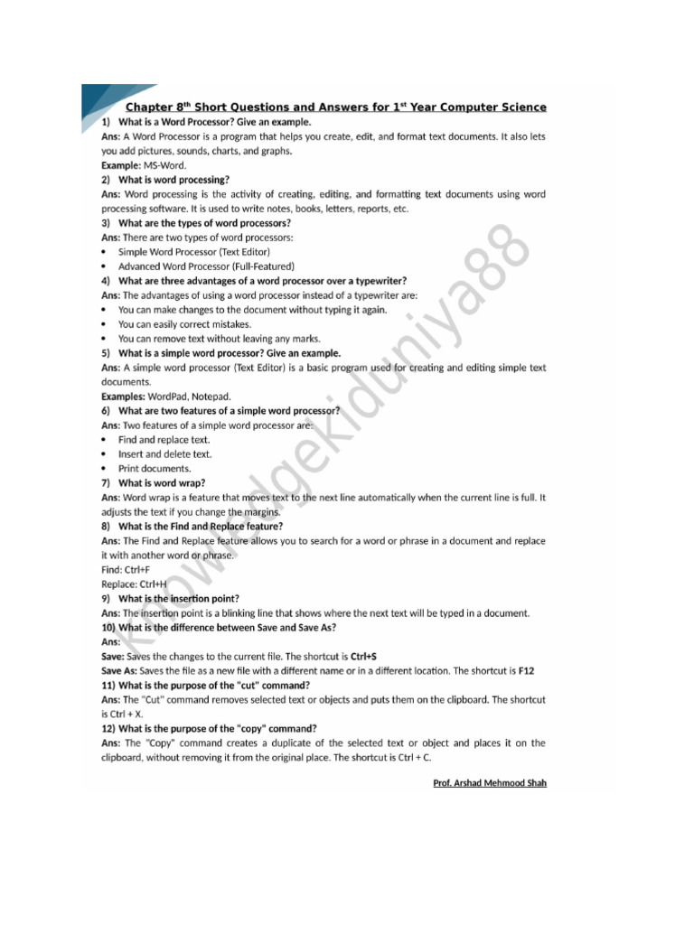 Chapter 8 Notes Jpef | PDF