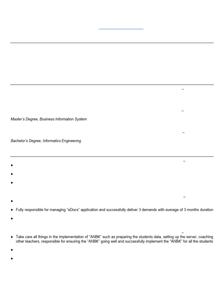 CV ATS - Stephen Yonathan Sudiro - 250724 | PDF | Human Communication ...