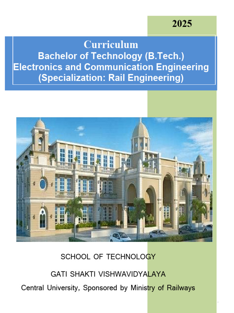 Curriculum Electronics and Communication Engg With Rail Specialization ...