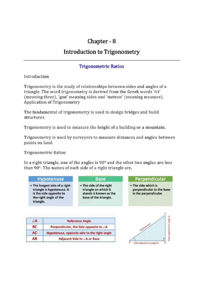 Trigonometry Ratio | PDF
