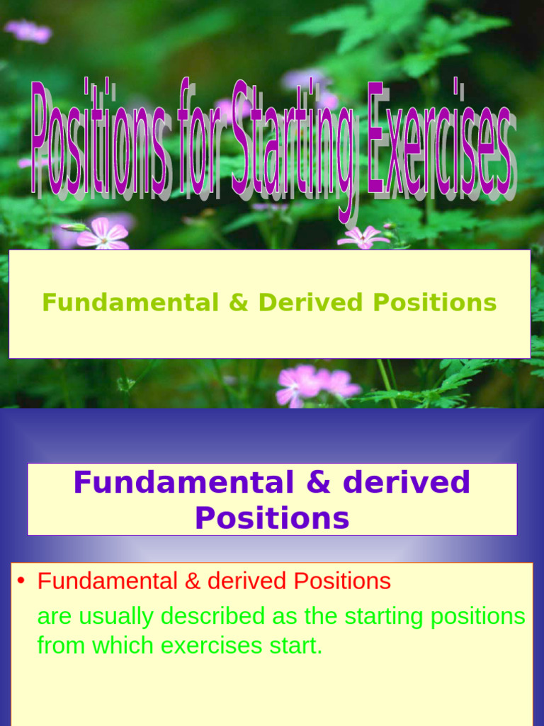 PE 1 Fundamental Positions | PDF