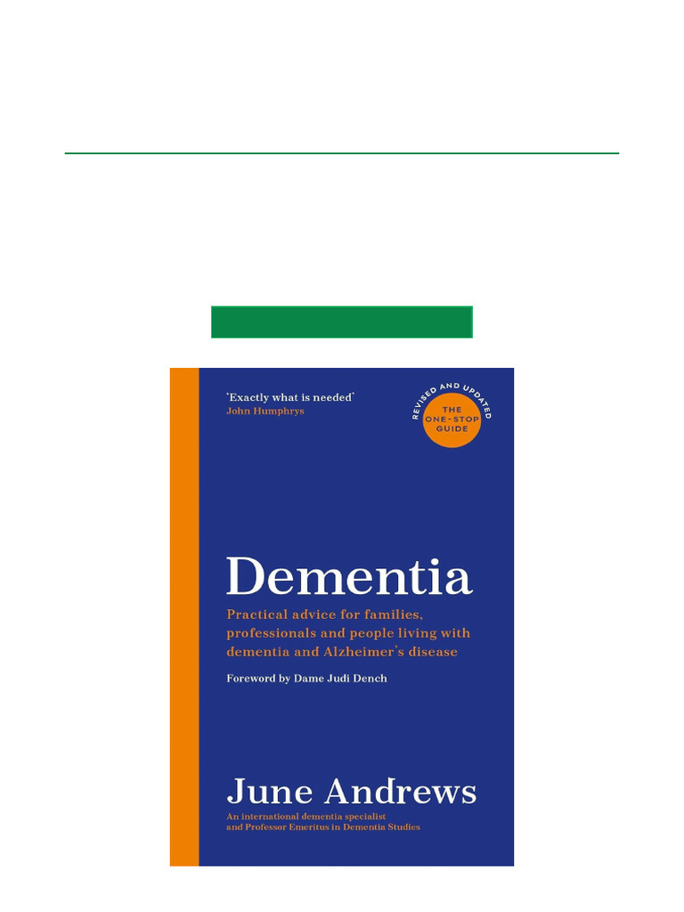 Dementia The One Stop Guide Practical Advice For Families ...