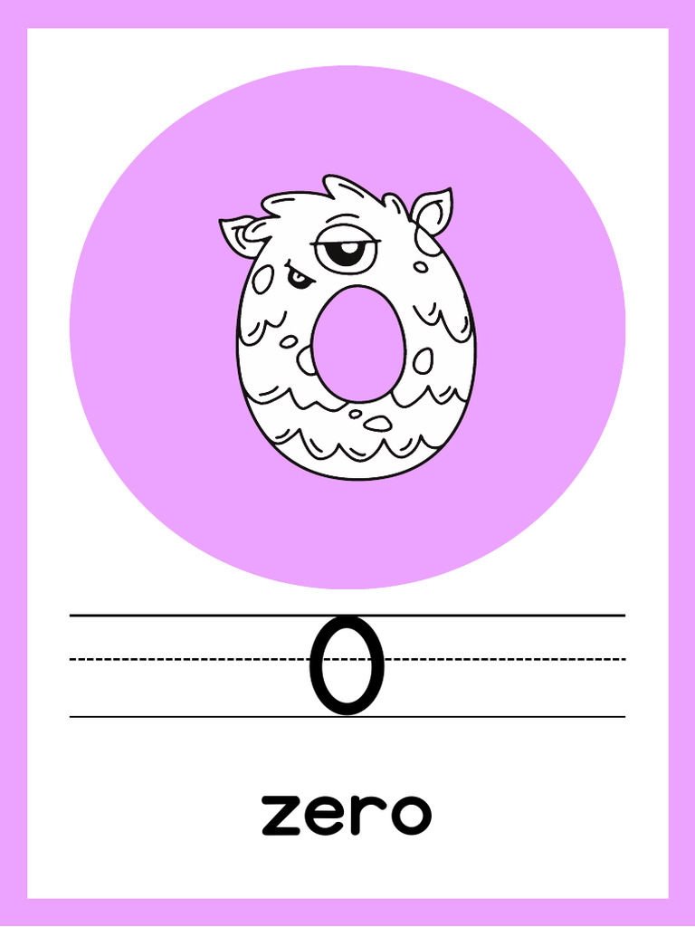 Pastel Monster Numbers Posters To 20 | PDF