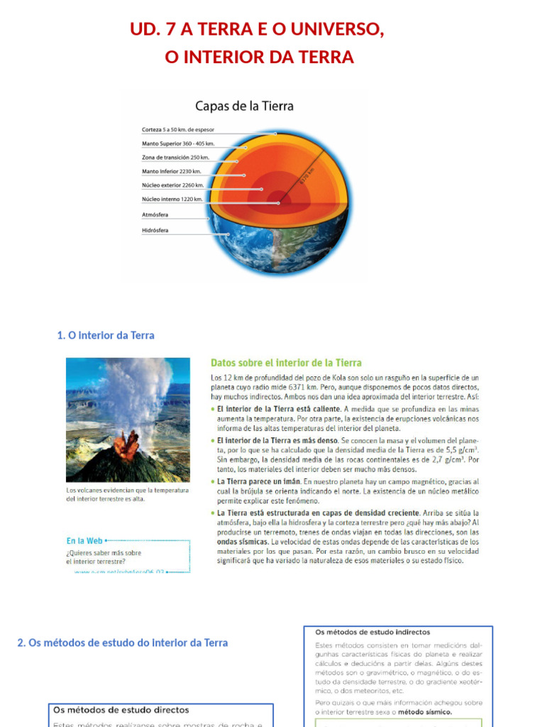 Ud 7. A Terra No Universo, o Interior Da Terra | PDF