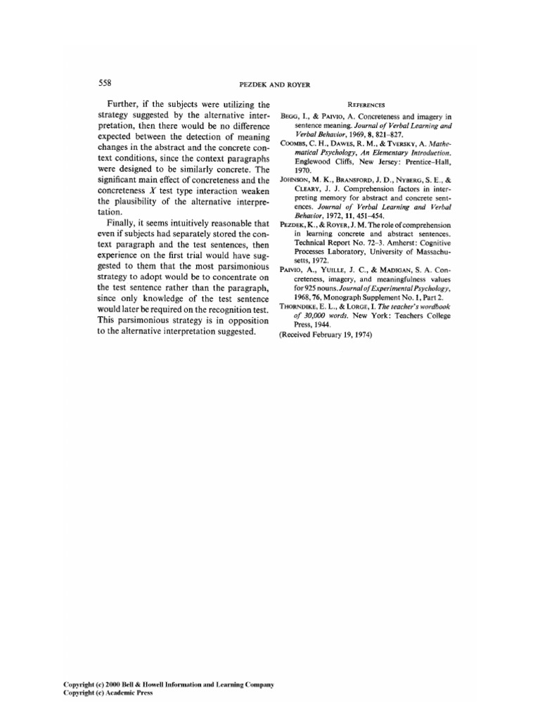 Loftus and Palmer 1974 | PDF