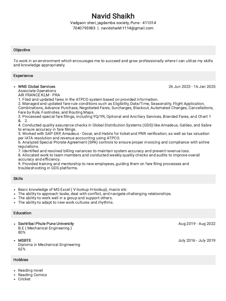 Navid Resume | PDF | Business