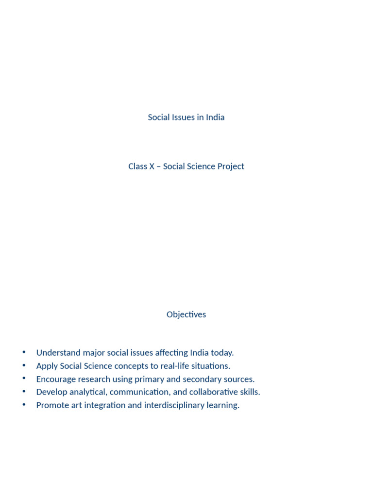 Social Issues Class X Project Decorated | PDF | Poverty & Homelessness | Discrimination & Race ...