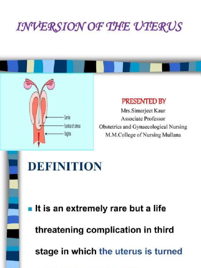 Uterine Inversion | PDF
