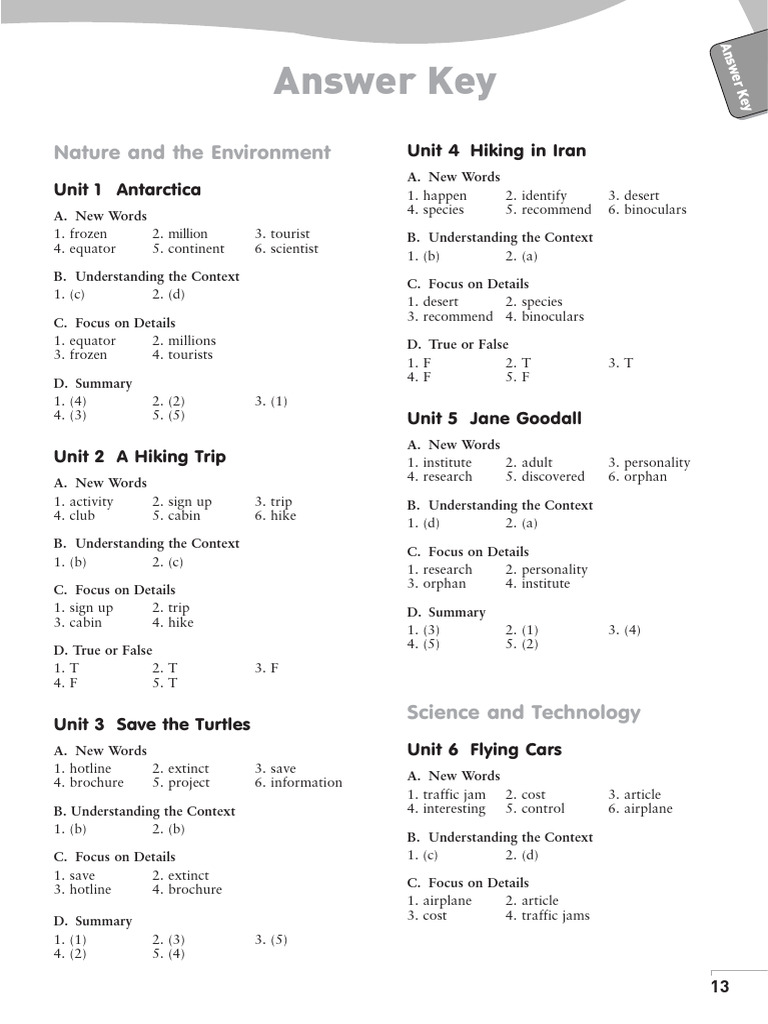 Listening Practice Through Dictation 2 Answer Key | PDF