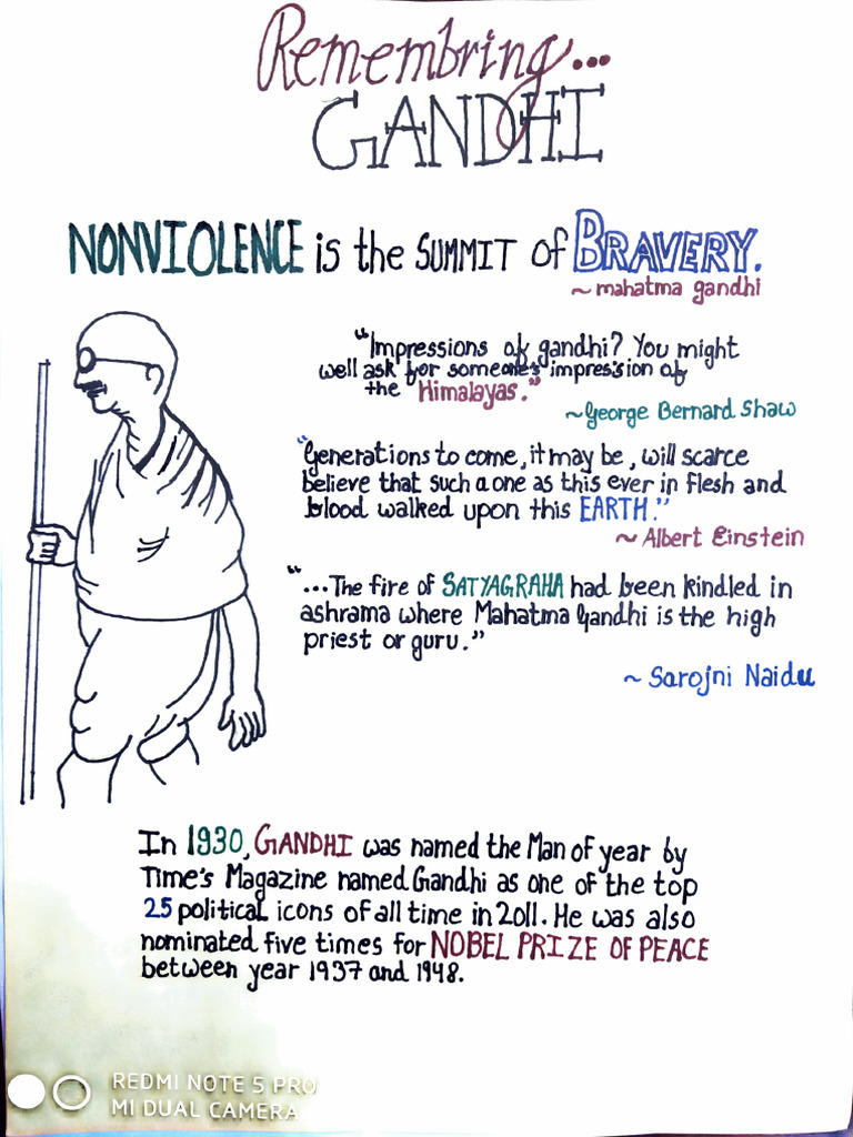Poster On Mahatma Gandhi | PDF