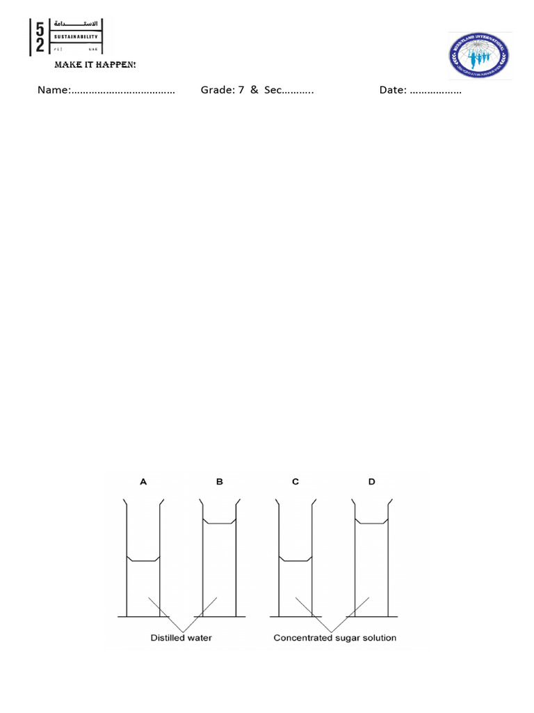 Liquid Pressure Worksheet 2 | PDF