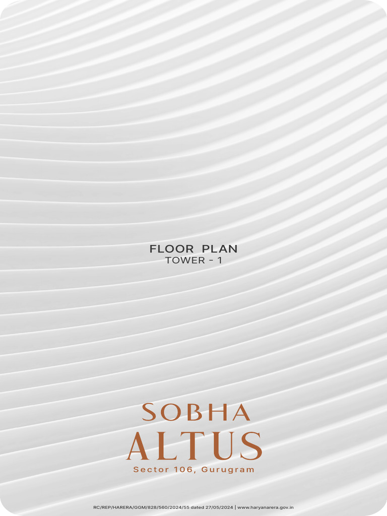 Sobha Altus Tower 1 Floor Plans | PDF | Bedroom | Domestic Implements