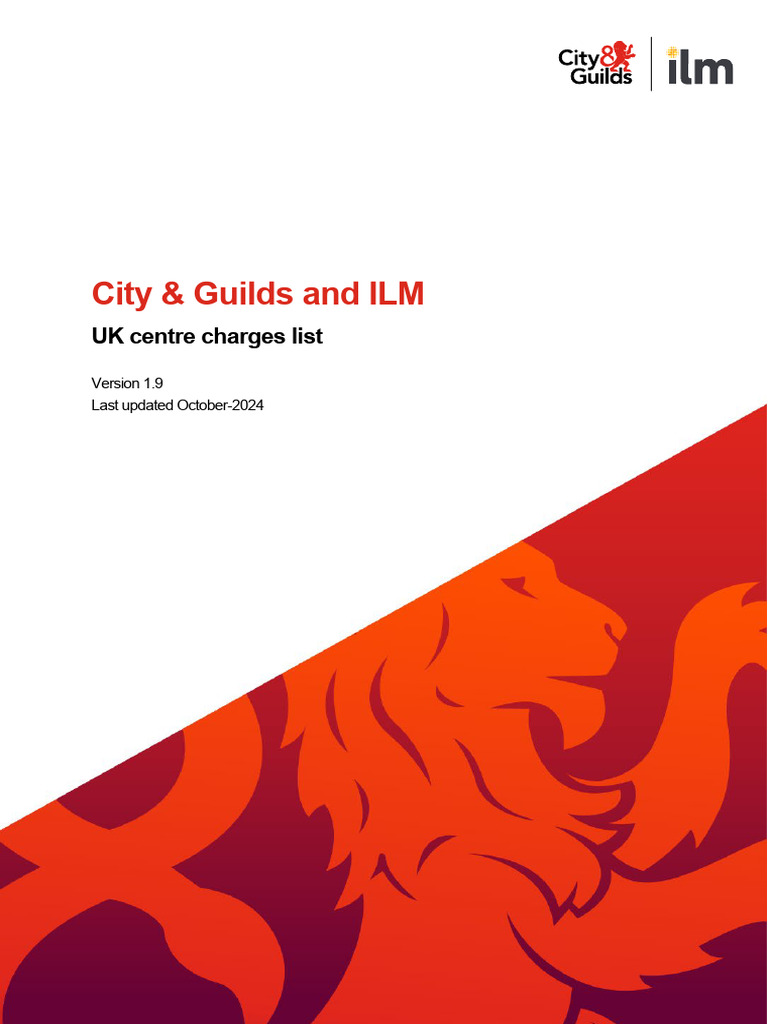 City Guilds Ilm Centre Charges List Uk PDF | PDF | Fee