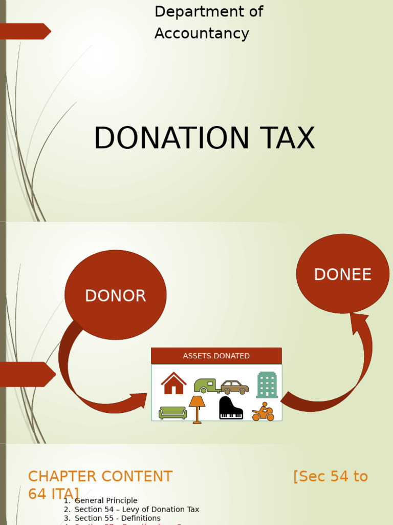 Donation Tax - Student Slides | PDF | Taxes | Valuation (Finance)