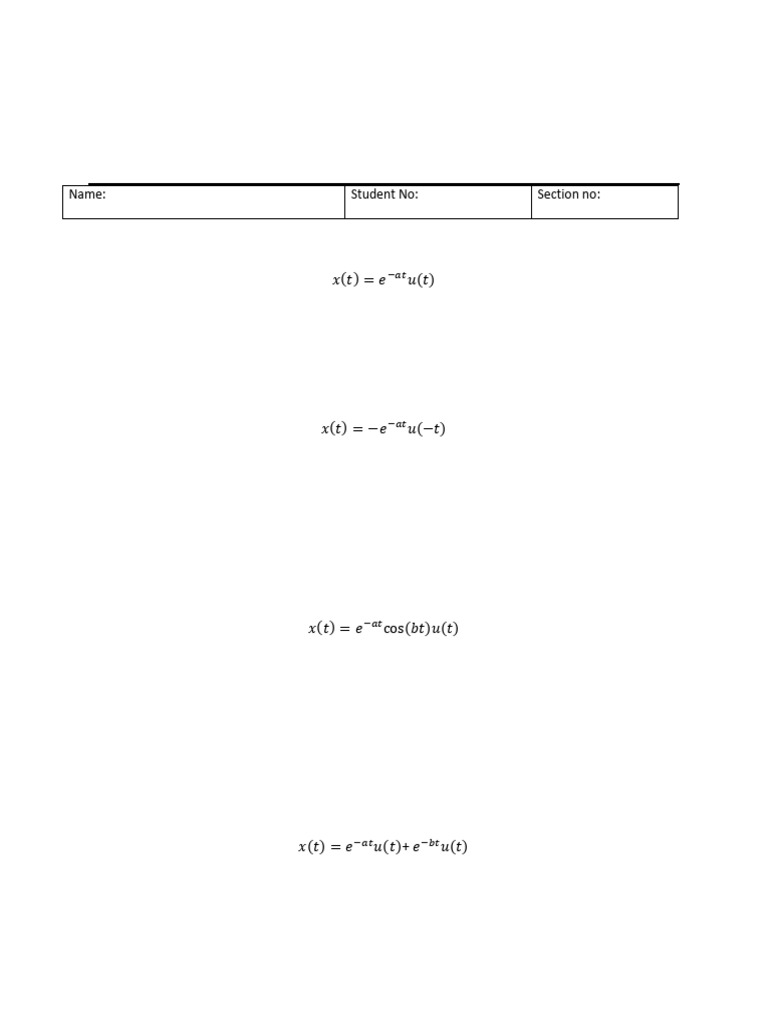 EE341 A6 Laplace Version2 RL | PDF | Laplace Transform | Mathematical Analysis