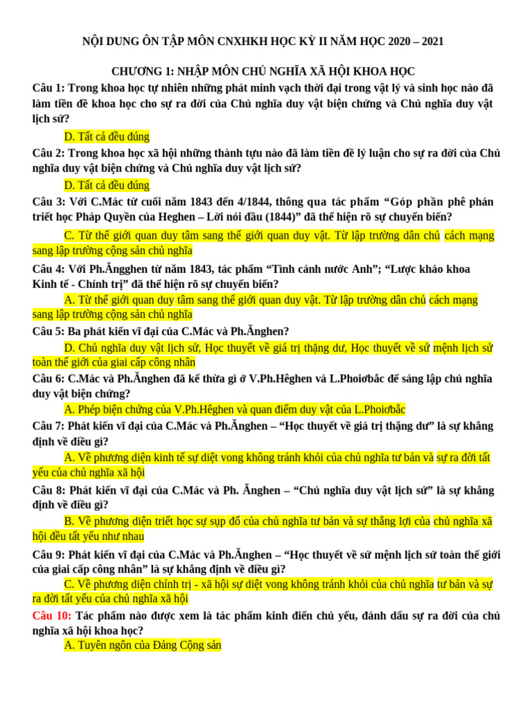trac-nghiem-va-dap-an-chu-nghia-xa-hoi-khoa-hoc | PDF
