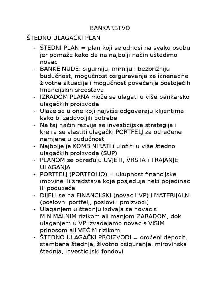 Bankarstvo Novo | PDF