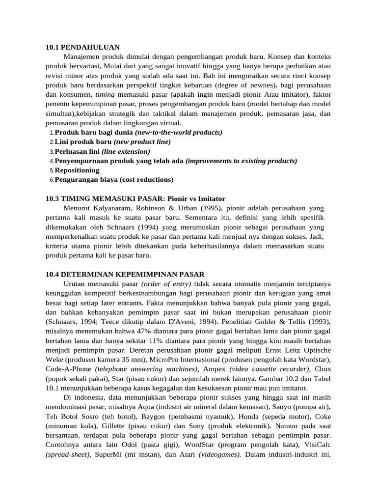 Bab 10 Program Manajemen Produk | PDF