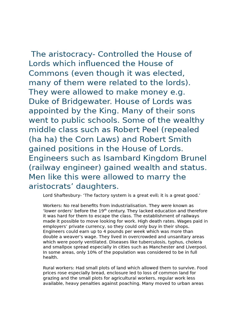 The British Industrial Revolution 1750-1850 | PDF | Agriculture ...