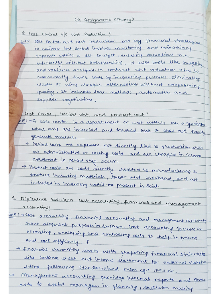 CA Assignment (Theory) | PDF