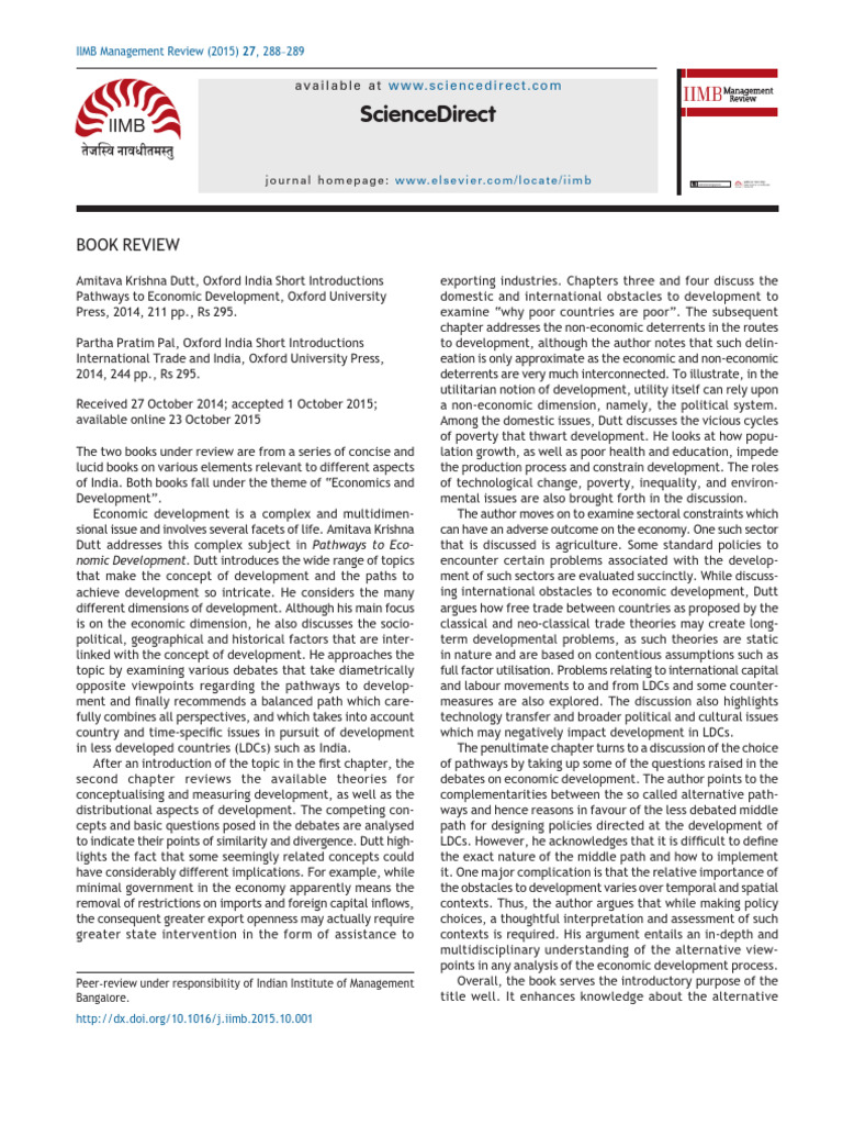 Amitava Krishna Dutt Oxford India Short | PDF | Economic Development | Trade