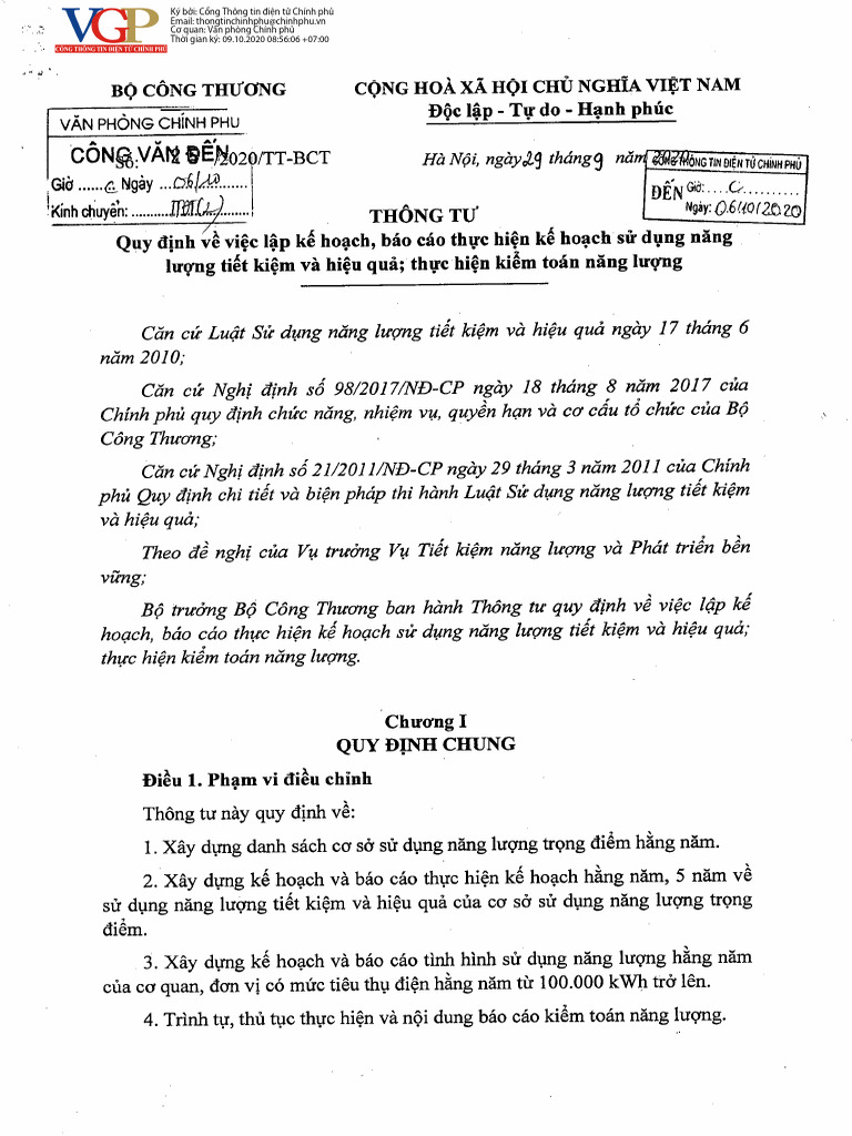 ThongTu25-2020 BCT | PDF