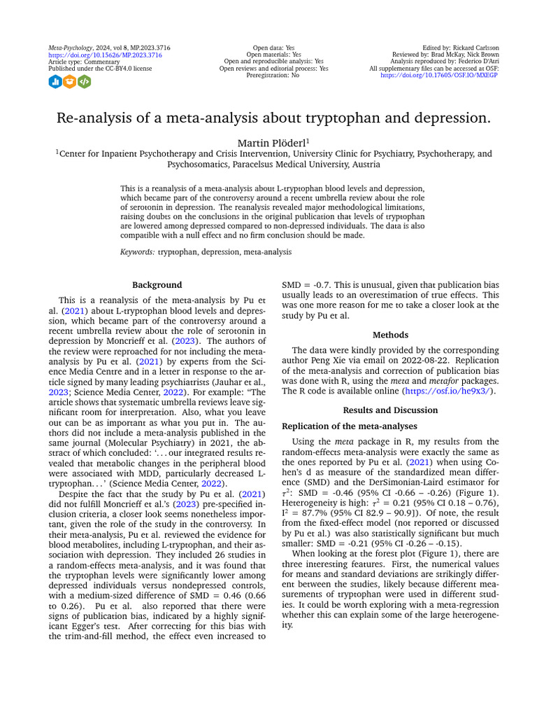 MP 2023 3716 Ploderl | PDF | Meta Analysis | Effect Size