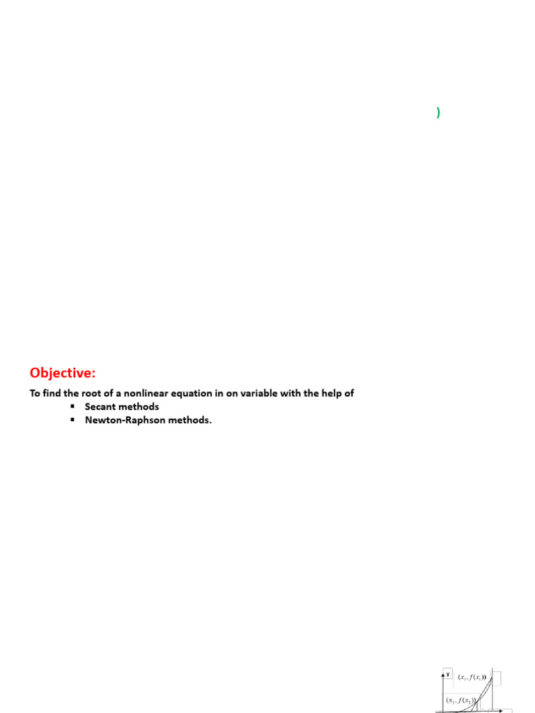 Ch3 SL2 Secant-NewtonRaphson | PDF | Elementary Mathematics | Algorithms And Data Structures