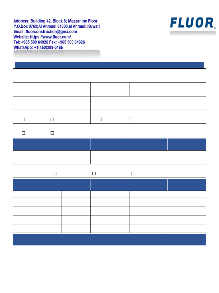 Job Application Form Template | PDF