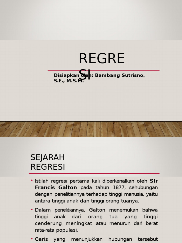 Pertemuan 10 12 Regresi Korelasi Dan Koefisien Determinasi | PDF