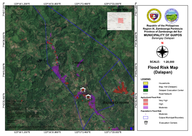 Flood Risk Map Dalapan | PDF