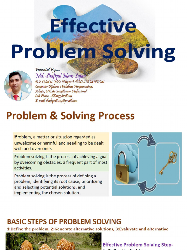Effective Problem Solving_Presentation | PDF