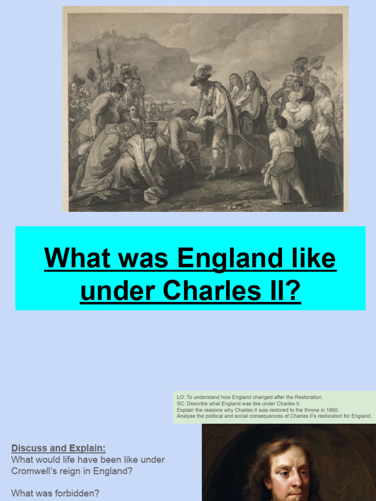 Restoration of Charles II | PDF | Oliver Cromwell | English Civil War