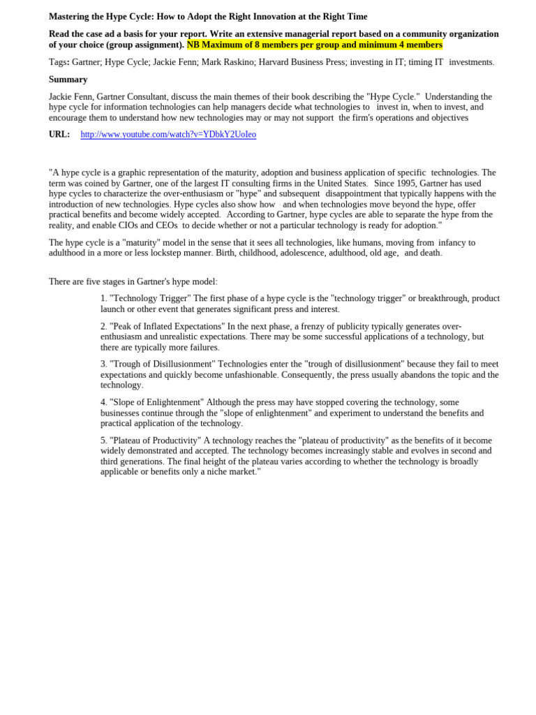 Mastering The Hype Group Assignment-1 | PDF | Idea | Semantics