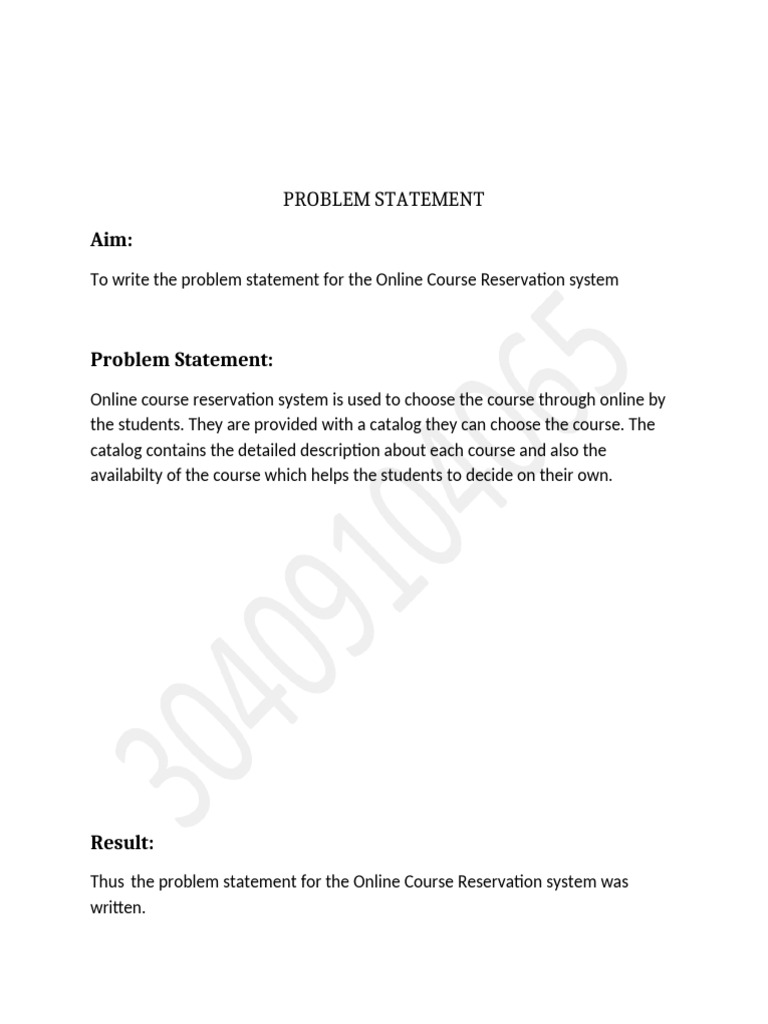 Online Course Reservation System | PDF | Risk | Databases