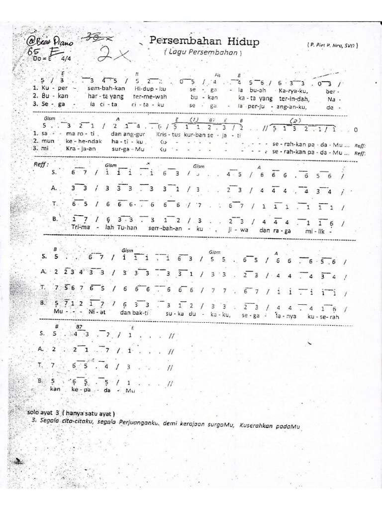 Persembahan Hidup | PDF