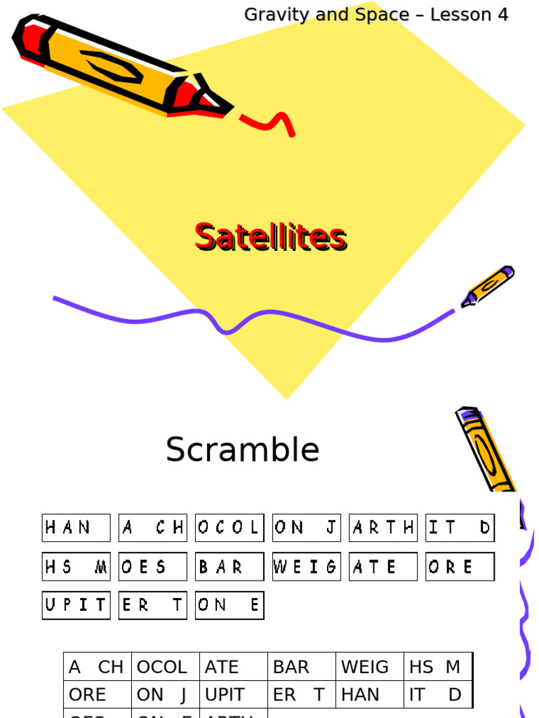 Lesson 4 - Satellites | PDF