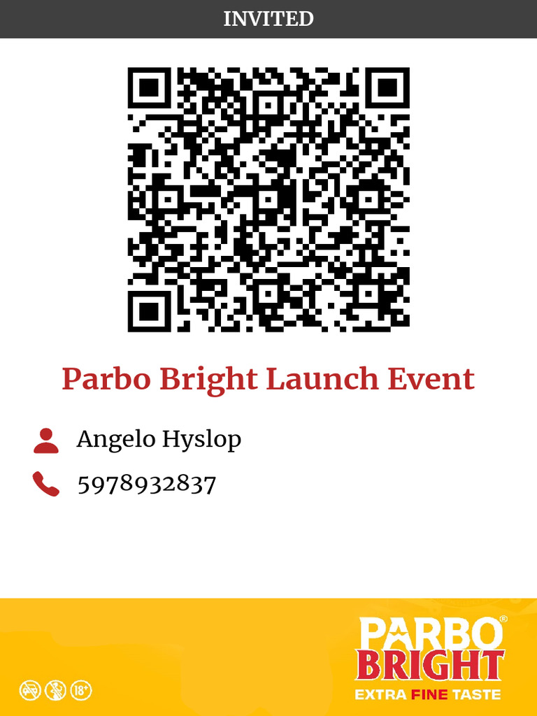 Parbo Bright Launch Event Ticket | PDF
