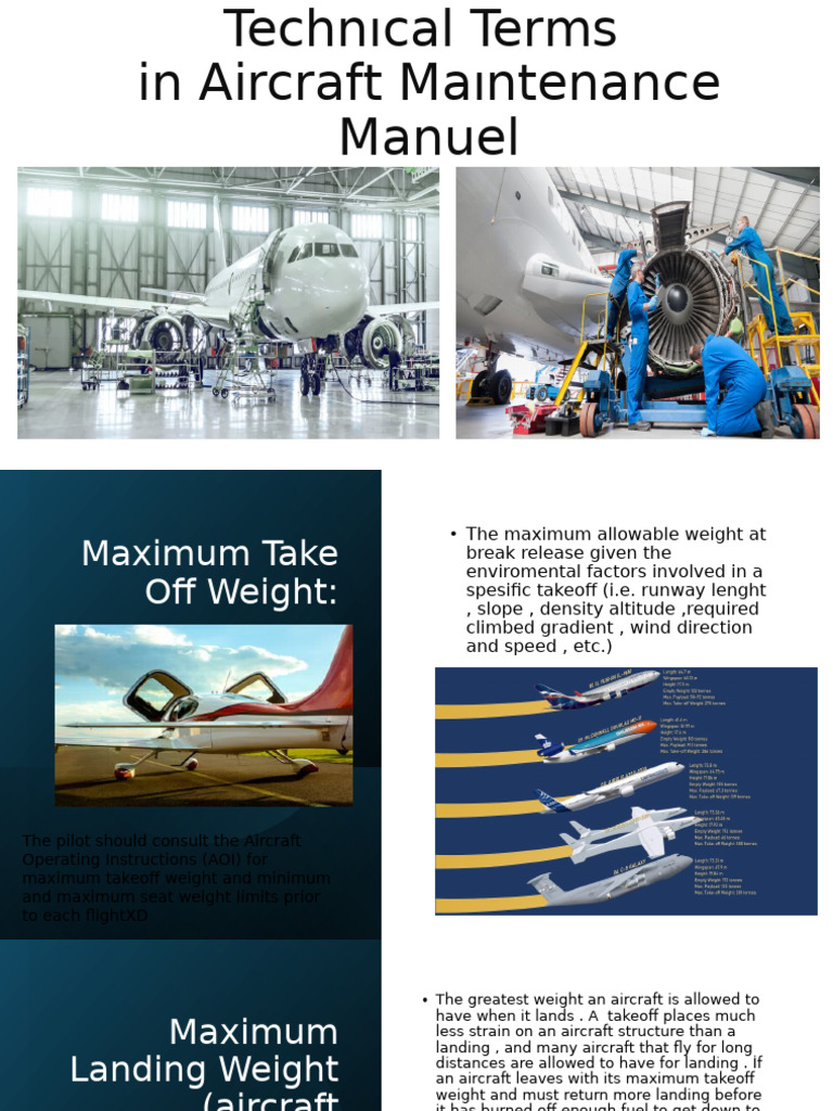 Technıcal Terms in Aircraft Maıntenance Manuel | PDF | Takeoff | Aircraft