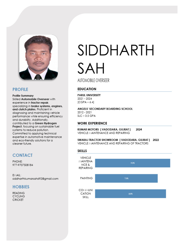 Siddharth Sah Resume | PDF