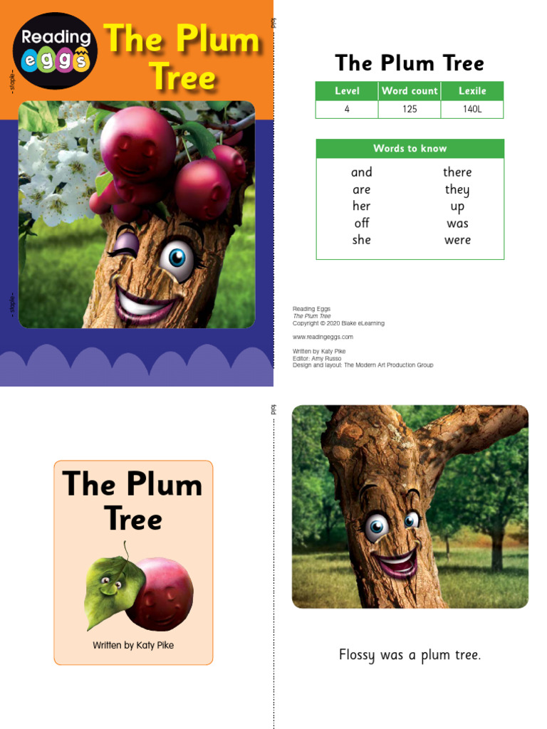 The Plum Tree: A Level 4 Reader | PDF | Fruit | Edible Fruits