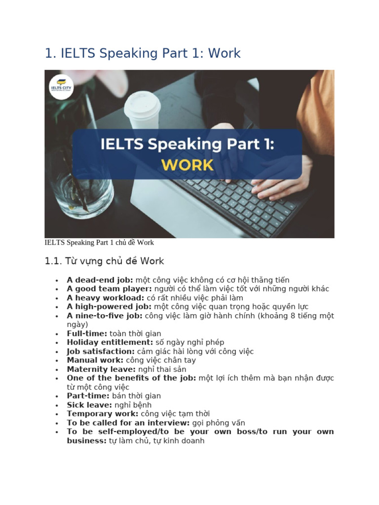 Speaking Work | PDF