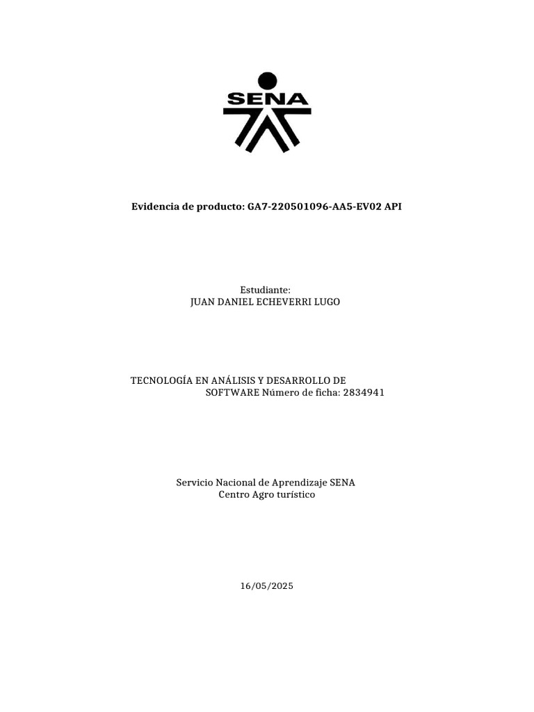 Ga7-220501096-Aa5-Ev02 Api | PDF