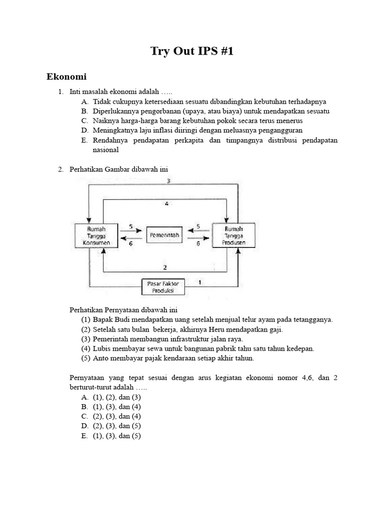 Try Out IPS #1 | PDF