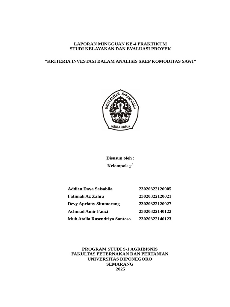 SKEP A_Laporan Mingguan 4 | PDF